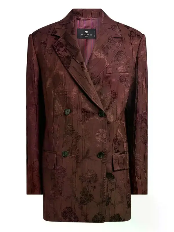 Etro Floral-print Double-breasted Jacket