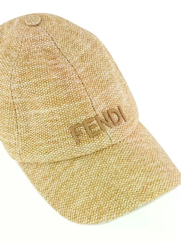 Fendi Embroidered Logo Baseball Cap