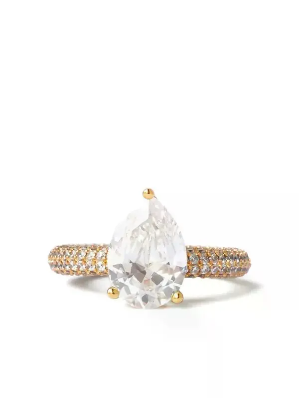 IZABEL DISPLAY Mega Drop Pavé Ring - Gold
