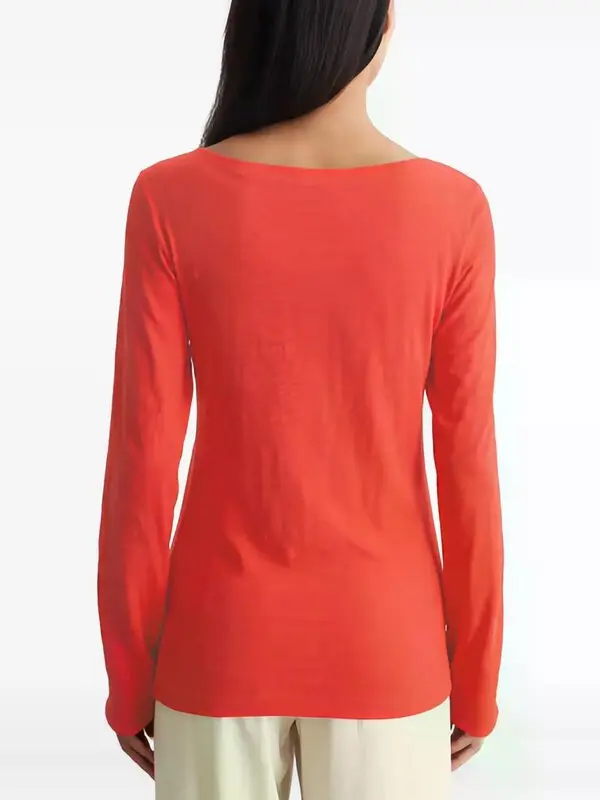 Marc O'polo Long-sleeve Boat-neck Top - Red