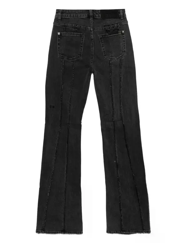 Ksubi Frayed-seam Flare Jeans