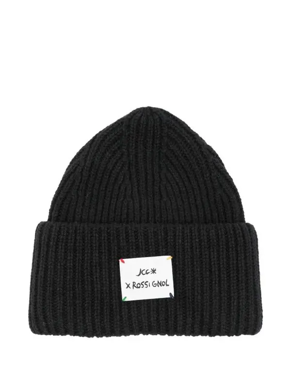 Rossignol X Jcc Ribbed-knit Beanie - Black