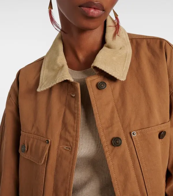 Isabel Marant Étoile Ninon Cotton Blouson - Brown