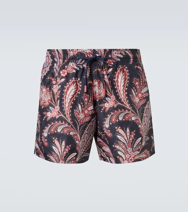 Etro Paisley Printed Swim Trunks - Multicoloured