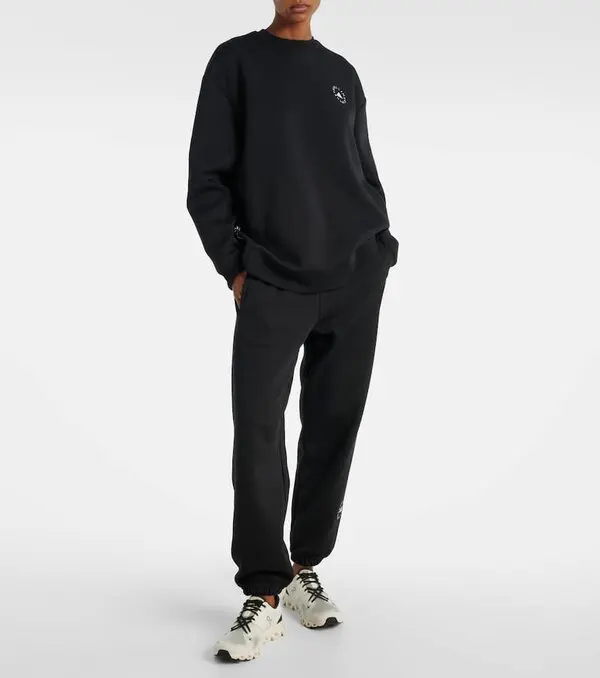 Adidas By Stella McCartney Logo Cotton-blend Sweatpants