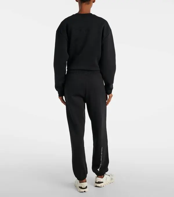 Adidas By Stella McCartney Logo Cotton-blend Sweatpants