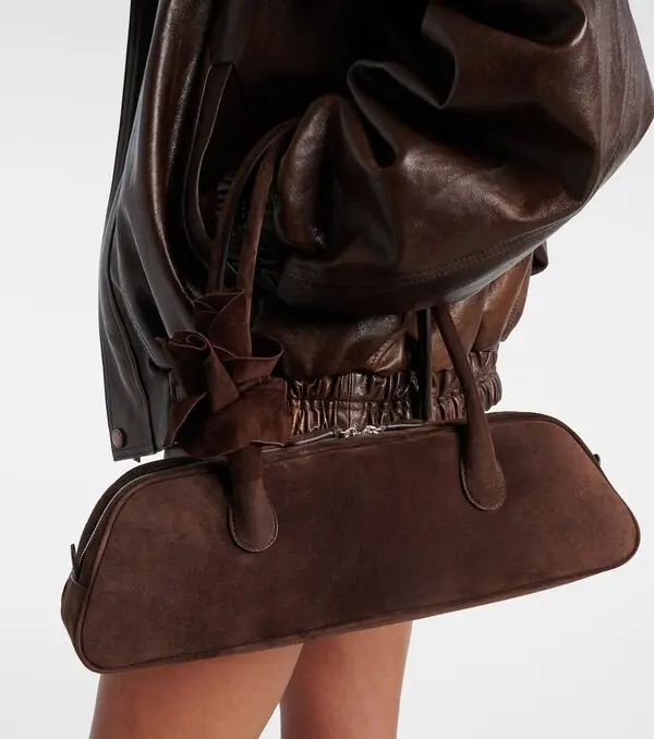 Magda Butrym Brigitte Suede Shoulder Bag