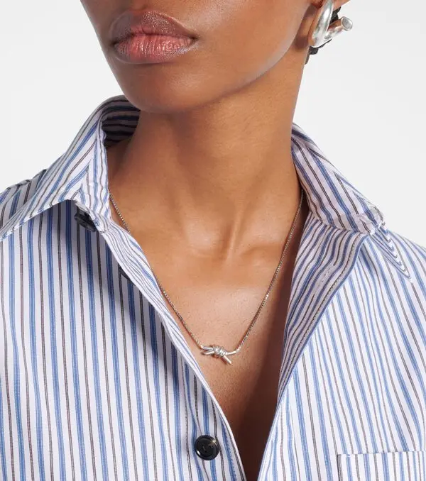 Bottega Veneta Knot Sterling Necklace