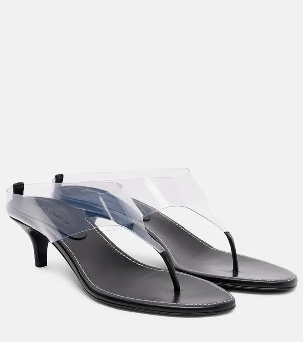 Magda Butrym 45 Leather-trimmed Thong Sandals