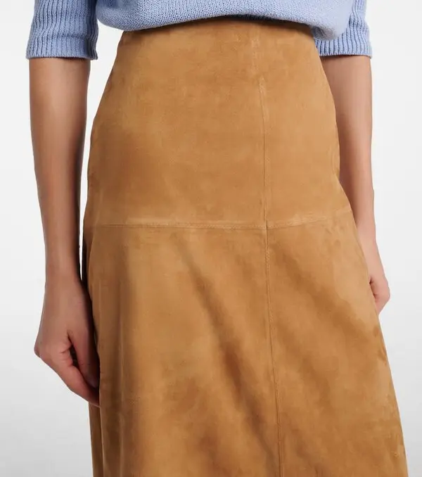 Proenza Schouler Leather Midi Skirt - Brown