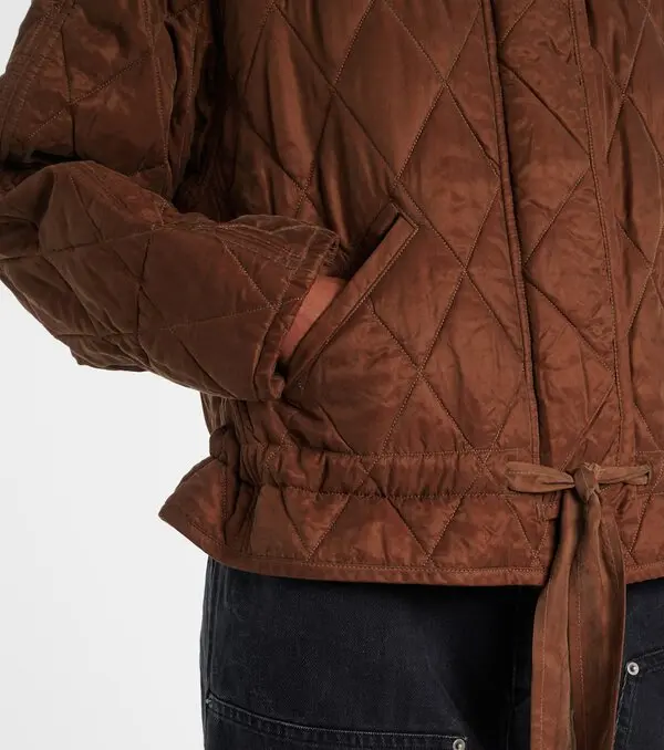 MARANT ETOILE Zakiane Quilted Satin Jacket