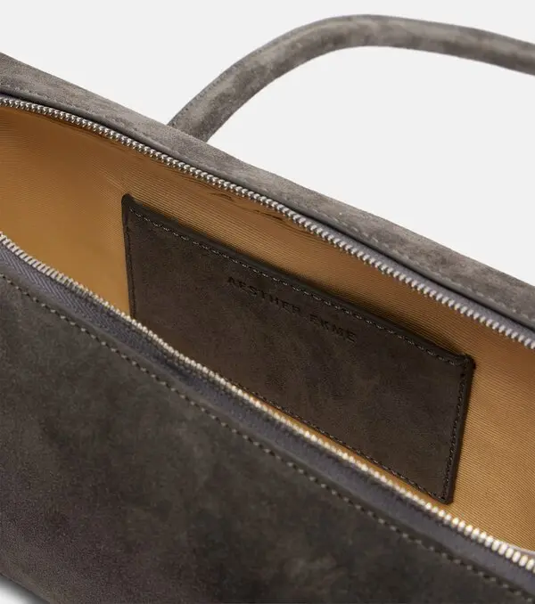 AESTHER EKME Lagune Bowling Mini Suede Shoulder Bag