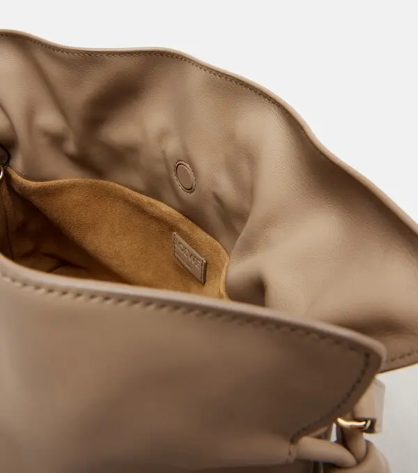 Loewe Flamenco Medium Leather Tote Bag - Beige