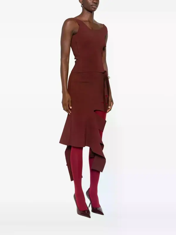 MUGLER One-shoulder Cut-out Top