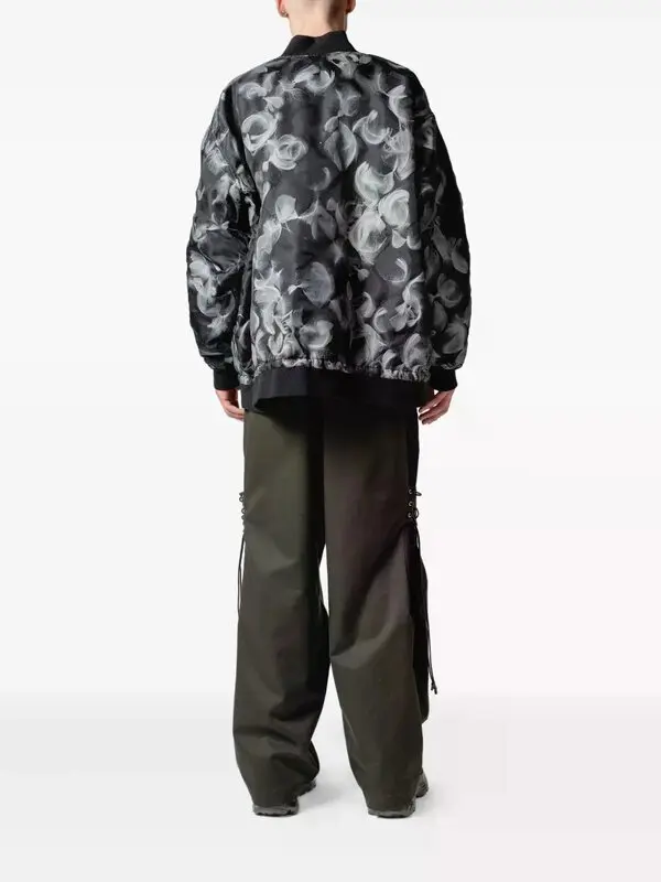 YOSHIOKUBO Feather-print Bomber Jacket