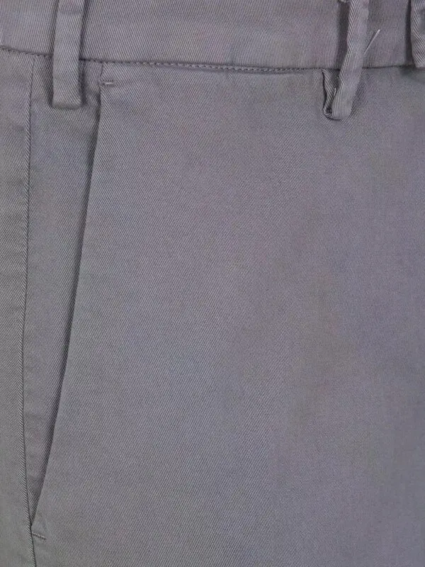 MICHAEL COAL Cotton Twill Trousers - Grey