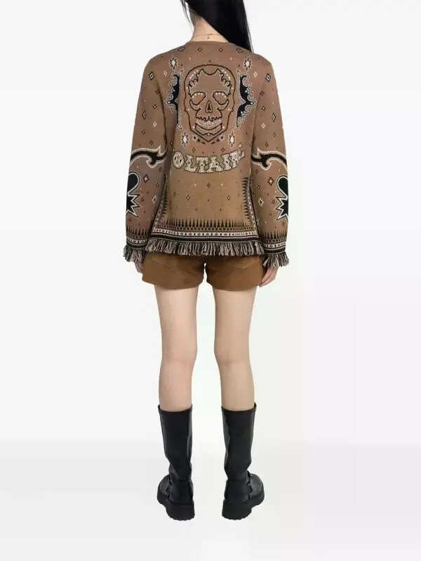 Zadig&Voltaire Skull-print Lace-up Sweater
