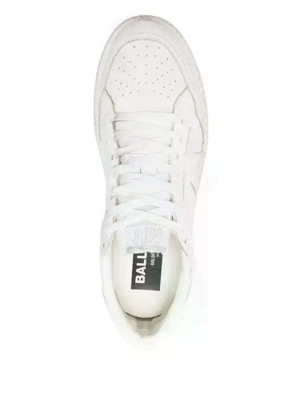 GOLDEN GOOSE Ball Star Leather Sneakers - White