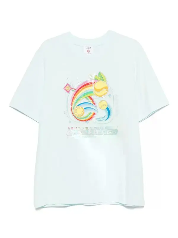 Casablanca Graphic-print T-shirt - Blue