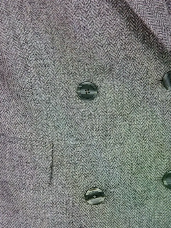 Tagliatore Herringbone Double-breasted Jacket - Grey