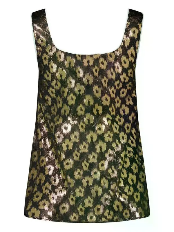 La DoubleJ All-over Print Silk Top