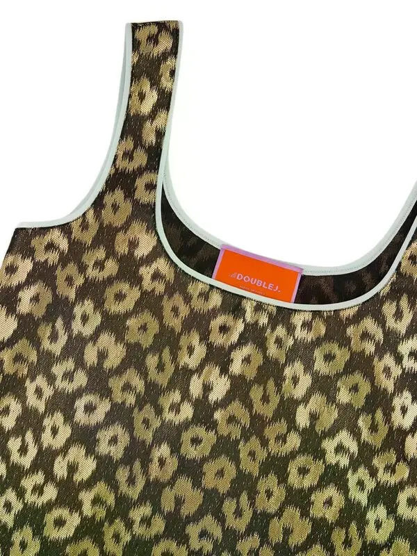 La DoubleJ All-over Print Silk Top
