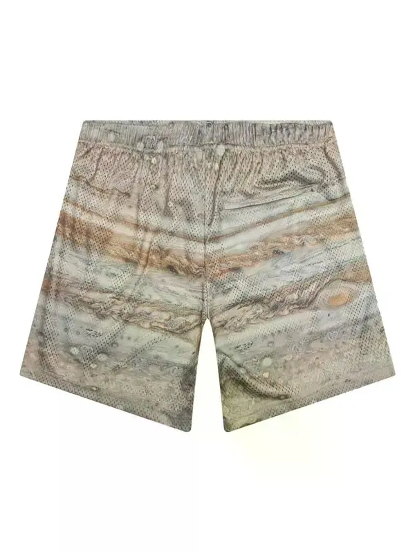 John Elliott Planetary-print Mesh Shorts
