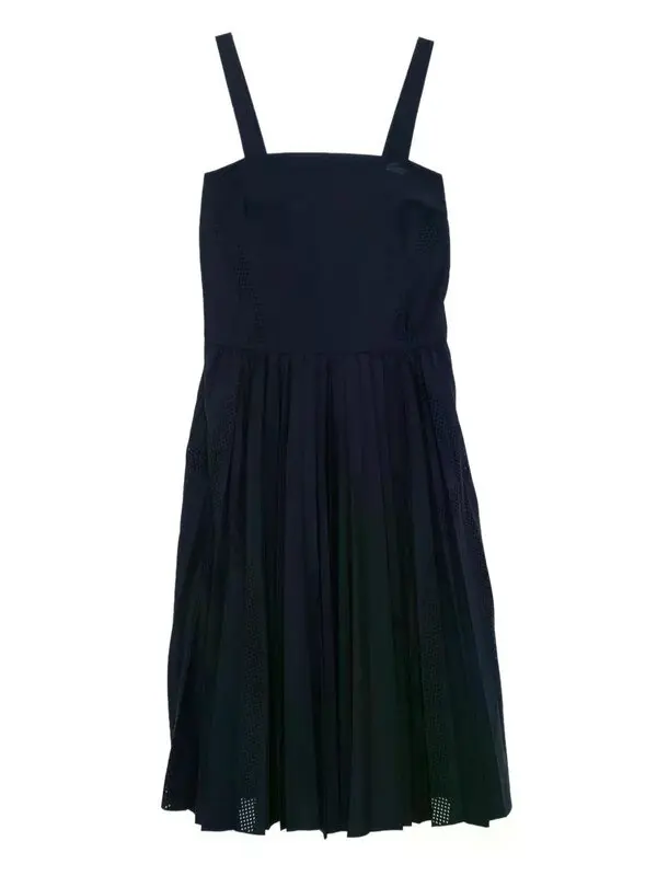 Lacoste Pleated Skirt Dress - Blue
