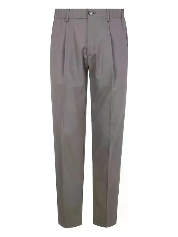 Herno Pleated Back-pocket Trousers - Grey