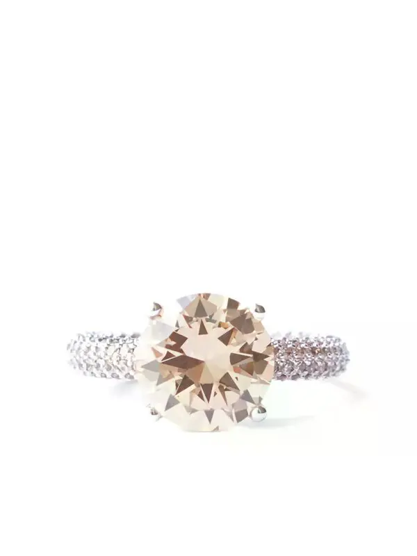 IZABEL DISPLAY Mega Circle Pavé Ring - Neutrals
