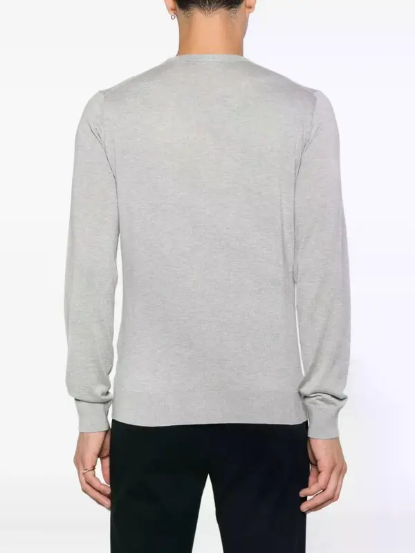 Alpha Studio Long-sleeve Crew-neck Sweater - Grey
