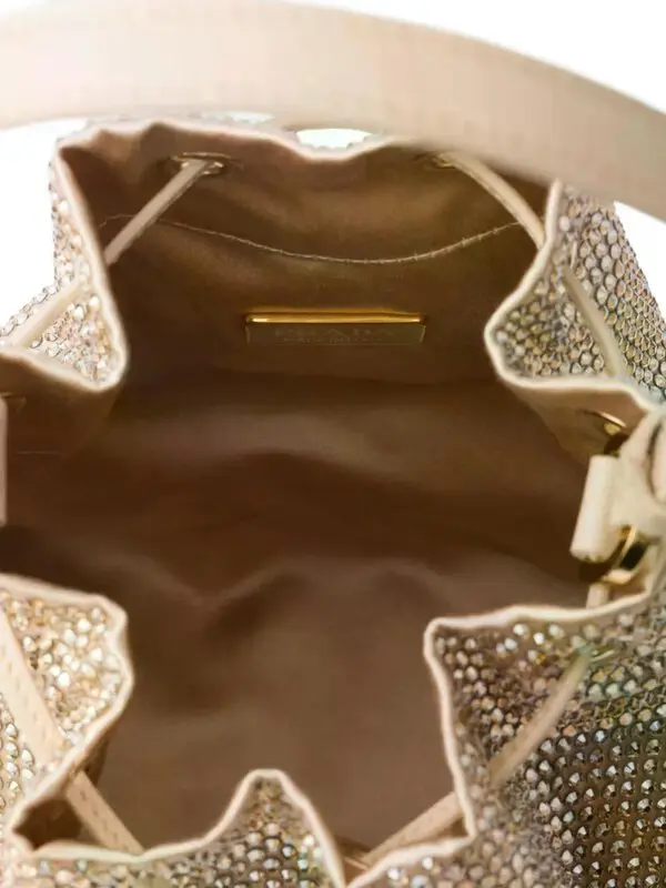 Prada Mini Crystal-embellished Bucket Bag