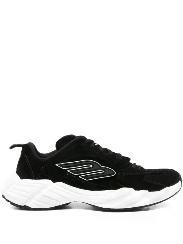 Balenciaga Monday Suede Sneakers - Black