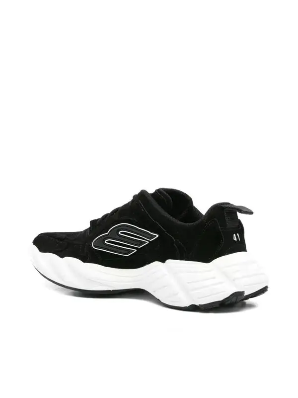 Balenciaga Monday Suede Sneakers - Black