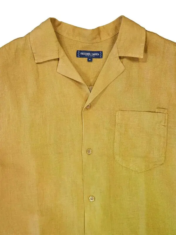 Frescobol Carioca Short-sleeves Button-up Linen Shirt - Neutrals