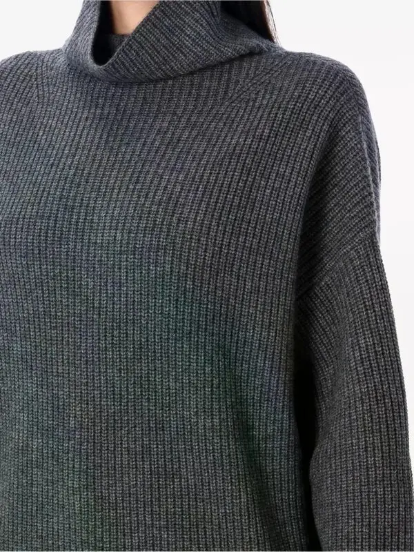 Isabel Marant Étoile High-neck Ribbed Knit Top - Grey