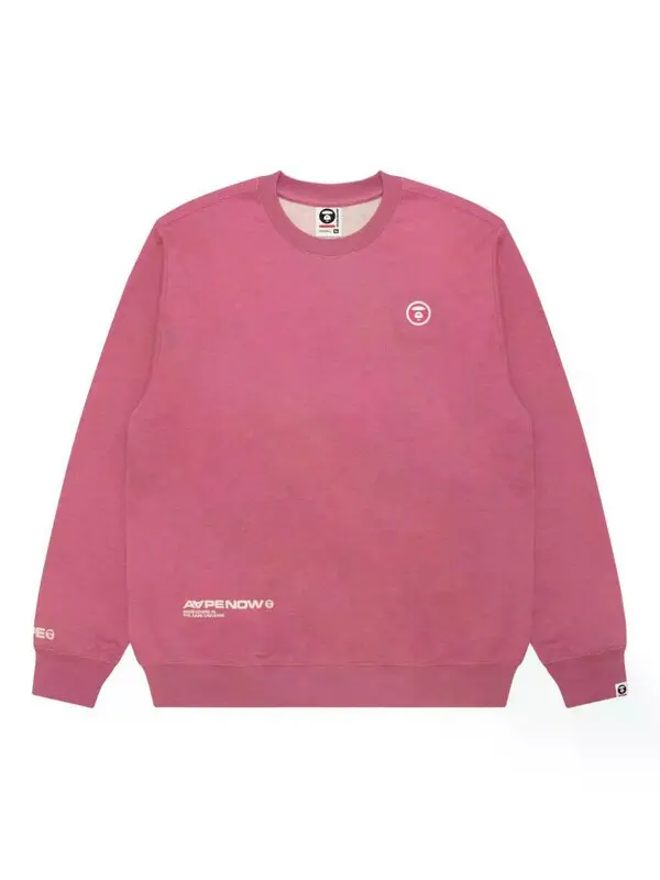 AAPE BY *A BATHING APE Ape Now Heart Logo-patch Sweatshirt