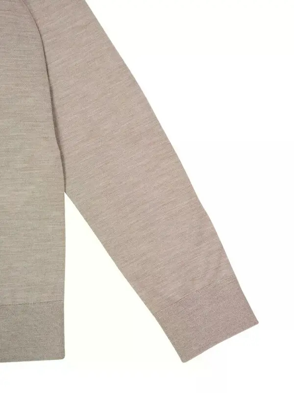 FERRAGAMO V-neck Virgin Wool Sweater - Brown
