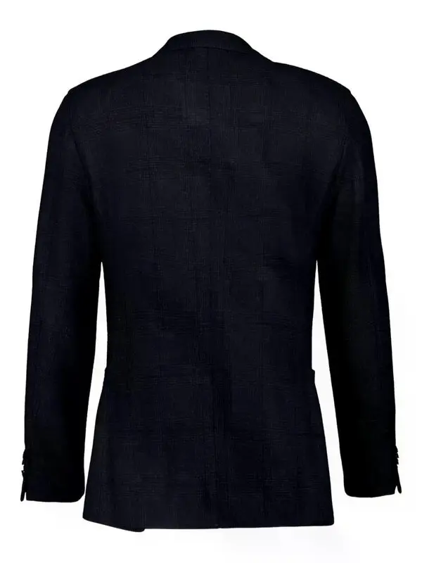 Boglioli Checked Blazer - Black