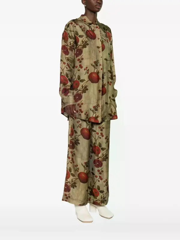 UMA WANG Pomegranate Print Shirt