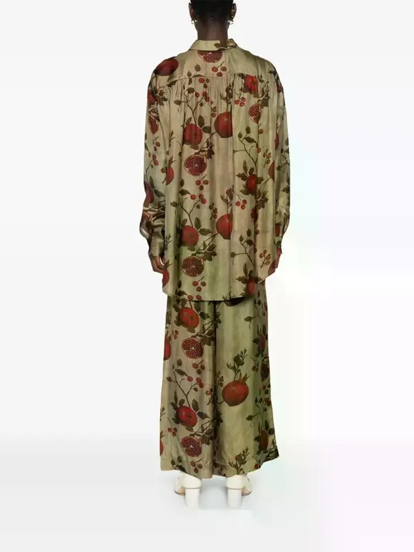UMA WANG Pomegranate Print Shirt