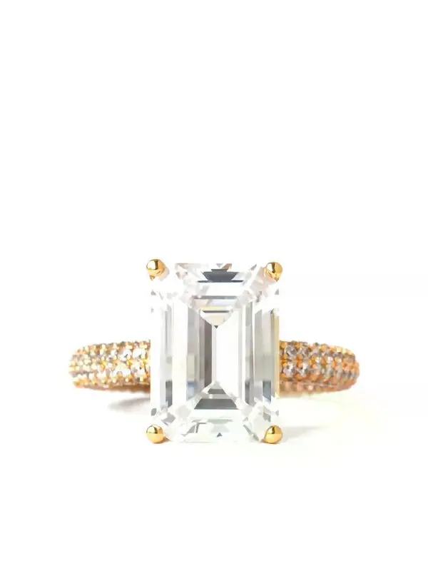 IZABEL DISPLAY Mega Rectangle Ring - Yellow