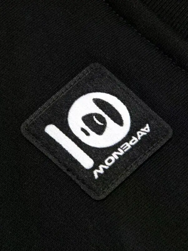 AAPE BY *A BATHING APE® Ape Head Patch Crew-neck Sweatshirt