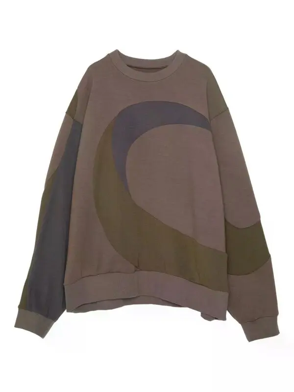 YOSHIOKUBO Paneled Crew-neck Sweatshirt