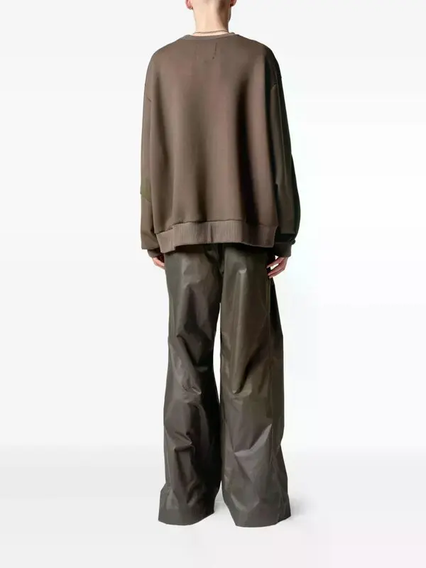 YOSHIOKUBO Paneled Crew-neck Sweatshirt
