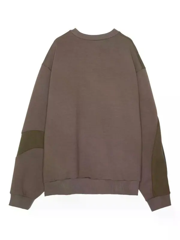 YOSHIOKUBO Paneled Crew-neck Sweatshirt