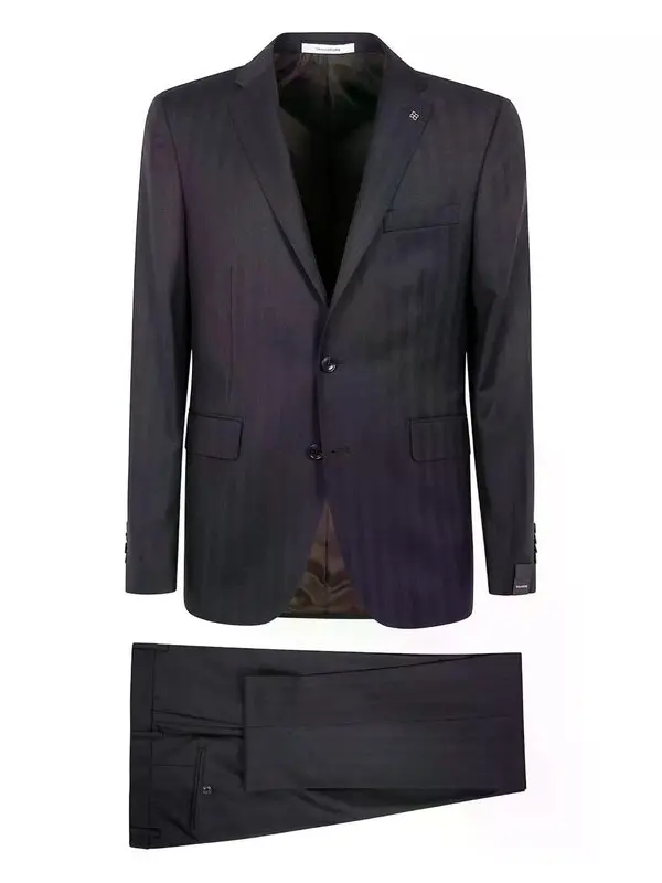 Tagliatore Wool Suit - Black