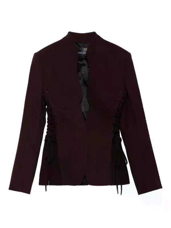 MUGLER Sculptural Lace-up Jacket