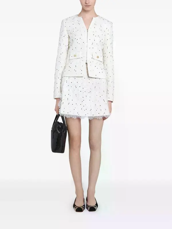 Giambattista Valli Polka-dot Bouclé Jacket