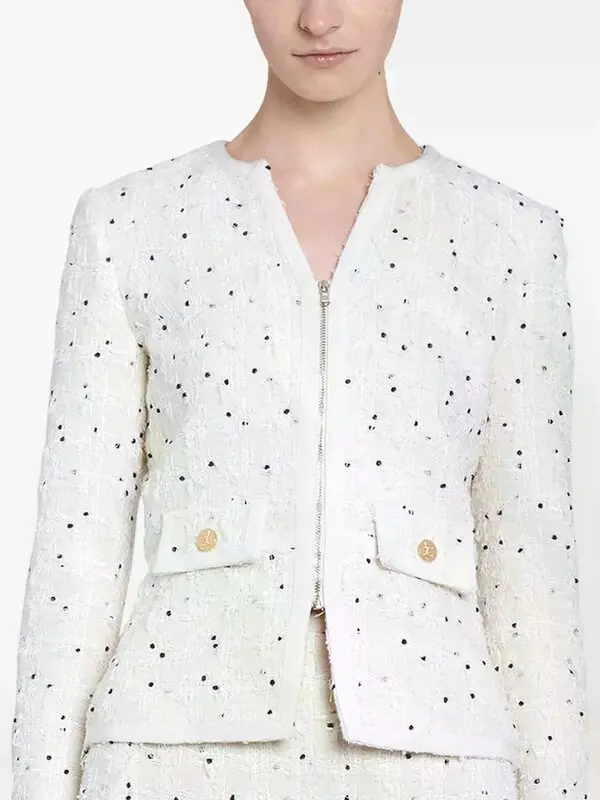 Giambattista Valli Polka-dot Bouclé Jacket